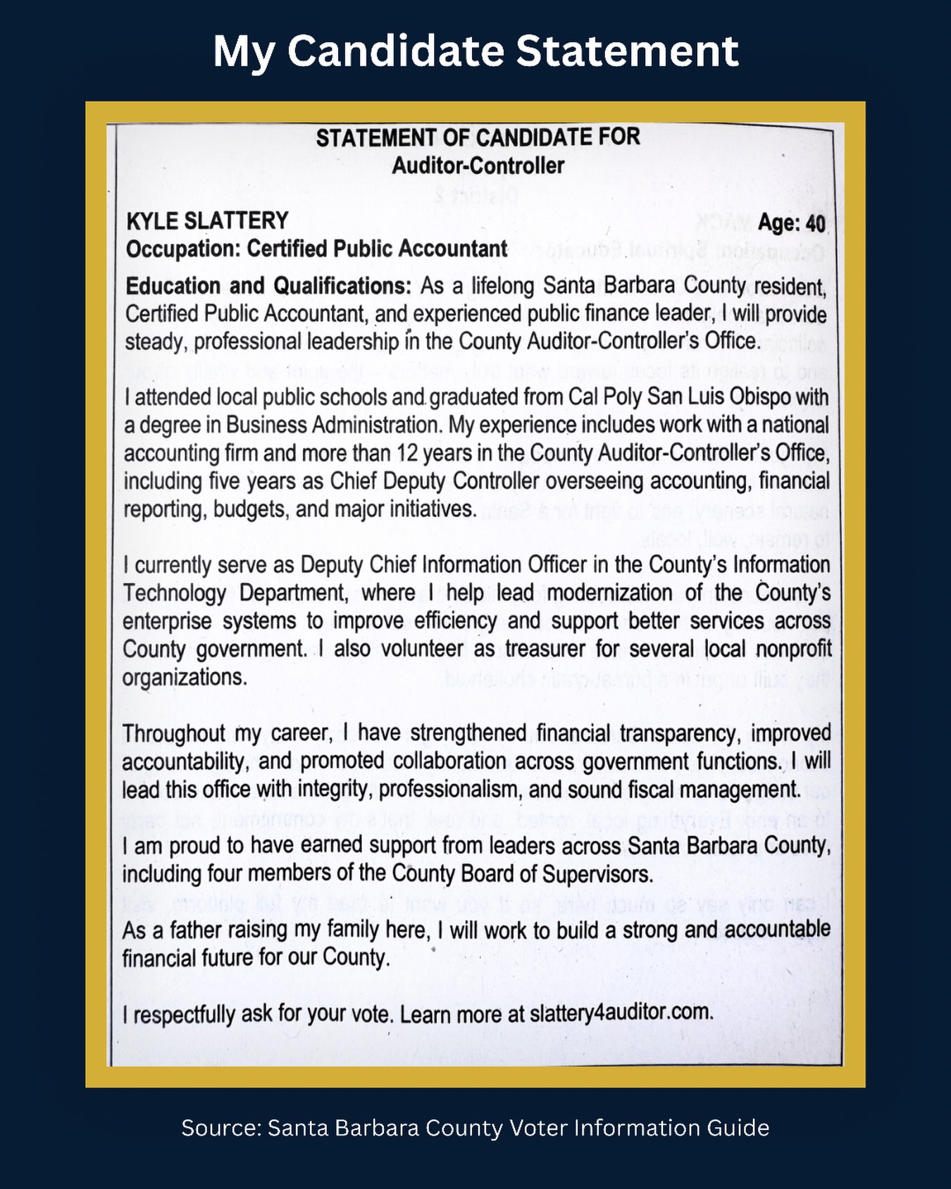 Home - Kyle Slattery for Auditor